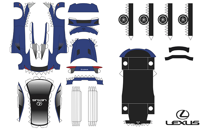 Build your own Lexus LFA paper model - Lexus UK Magazine